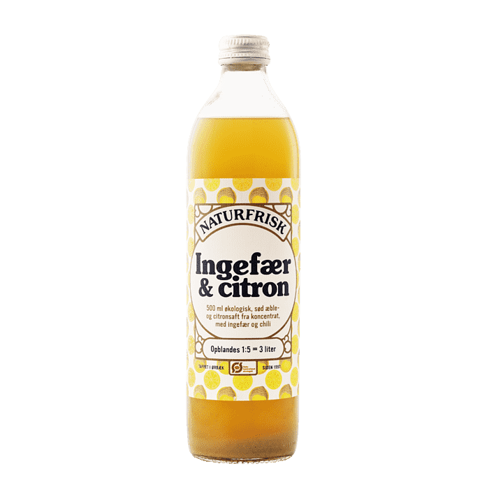 Økologisk ingefær- og citronsaft fra Naturfrisk | Køb online | Aarstiderne