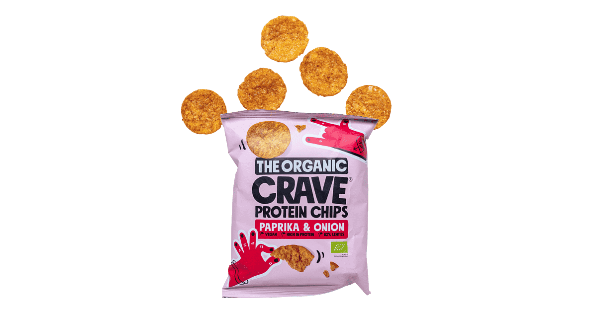 Økologiske linsechips med paprika og løg | Køb online | Aarstiderne