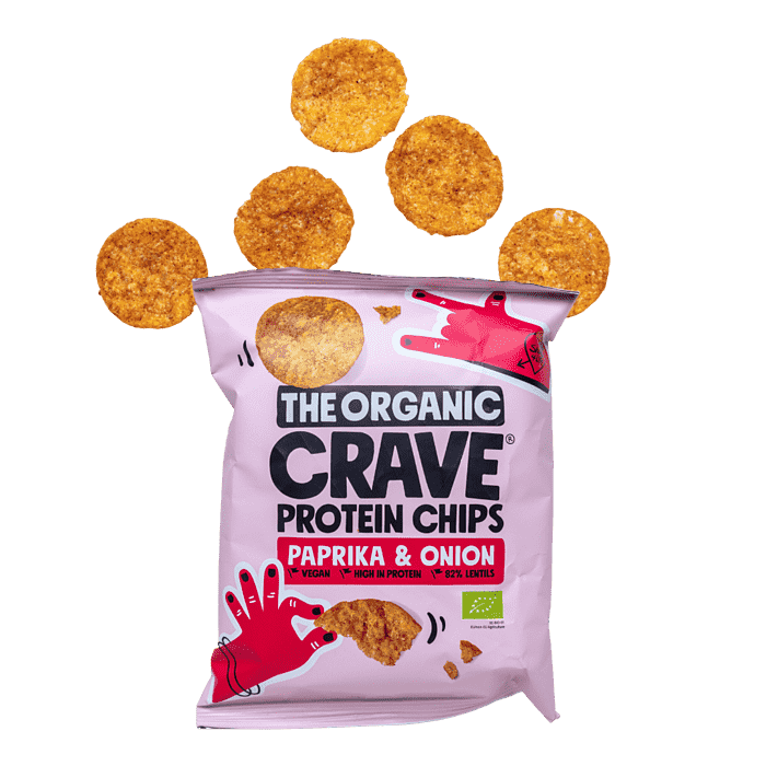 Økologiske linsechips med paprika og løg | Køb online | Aarstiderne